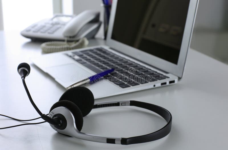 Communication Support, Call Center and Customer Service Help De Stock ...