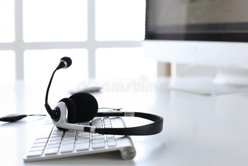 Communication Support, Call Center and Customer Service Help De Stock ...
