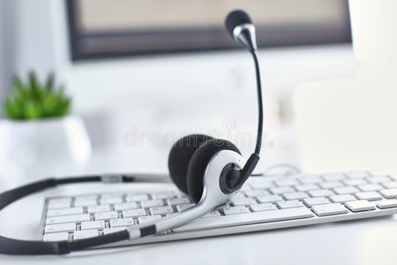 Communication Support, Call Center and Customer Service Help De Stock ...