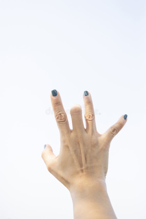 Communication Symbol with Human Hand and Finger Stock Image - Image of ...