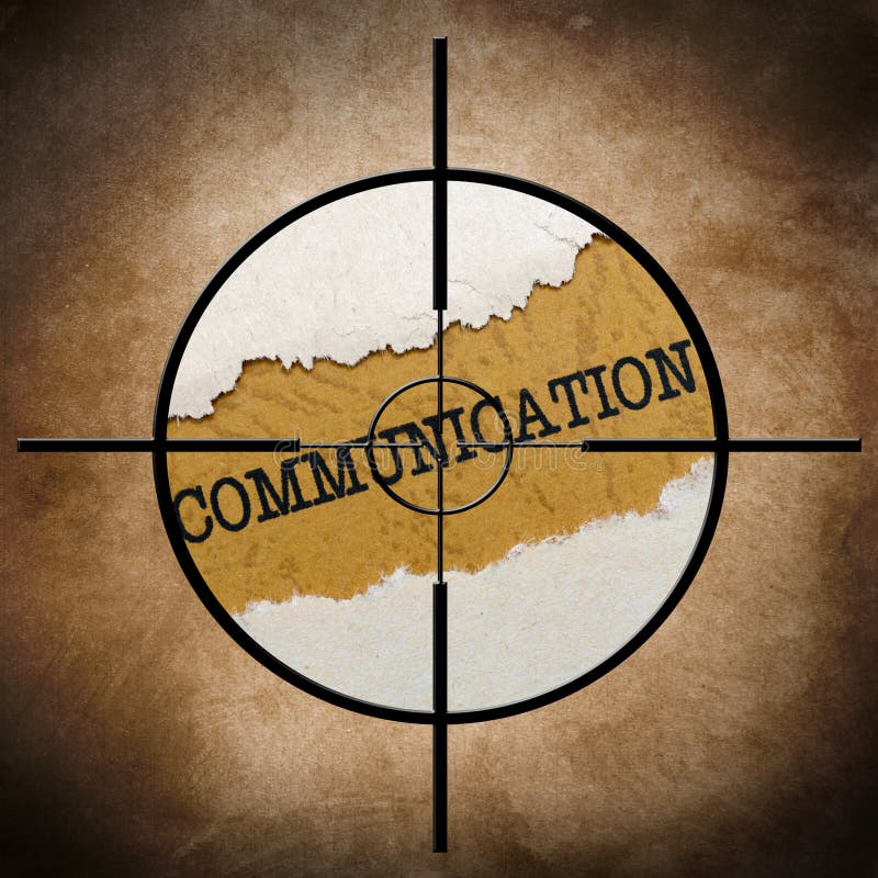 Communication target stock photo. Image of sales, symbol - 173269144