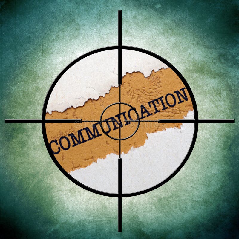Communication target stock photo. Image of concept, white - 173716208
