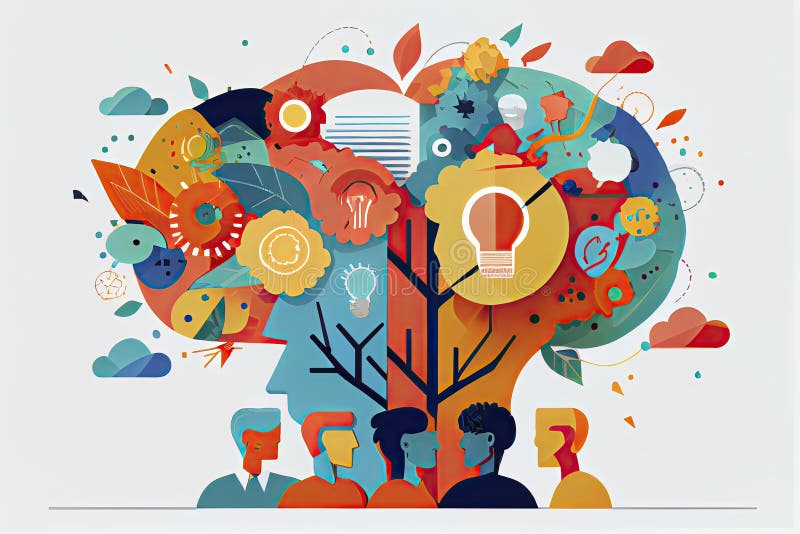 Communication & Teamwork Concept "brainstorming" Creative and ...