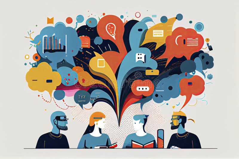 Communication & Teamwork Concept "brainstorming" Creative and ...