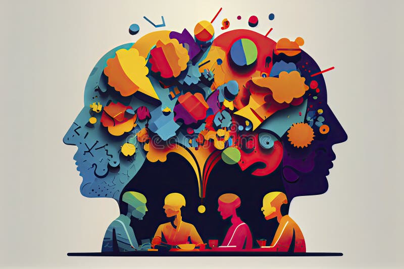 Communication & Teamwork Concept "brainstorming" Creative and ...