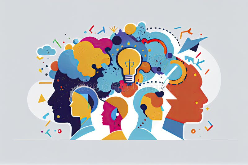 Communication & Teamwork Concept "brainstorming" Creative and ...