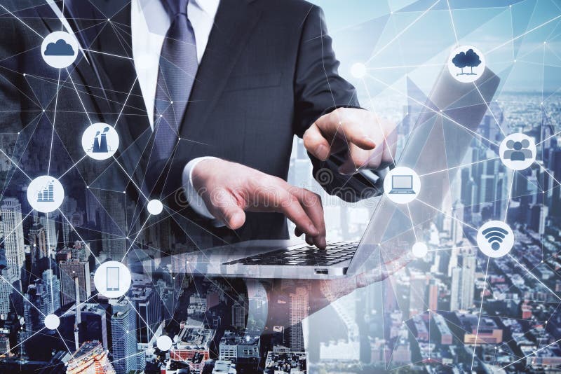 Communication and Teamwork Concept Stock Photo - Image of hologram ...