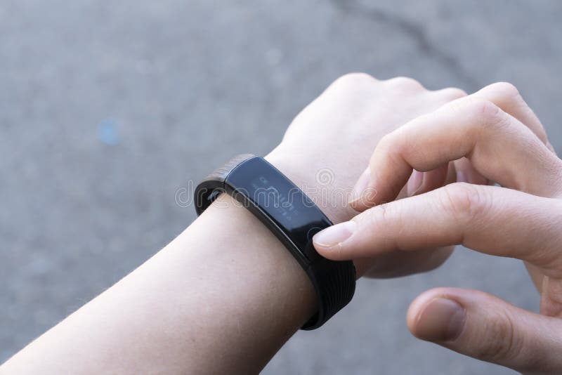 Communication Technologies Concept-close Up a Woman Sets Up a Smart ...