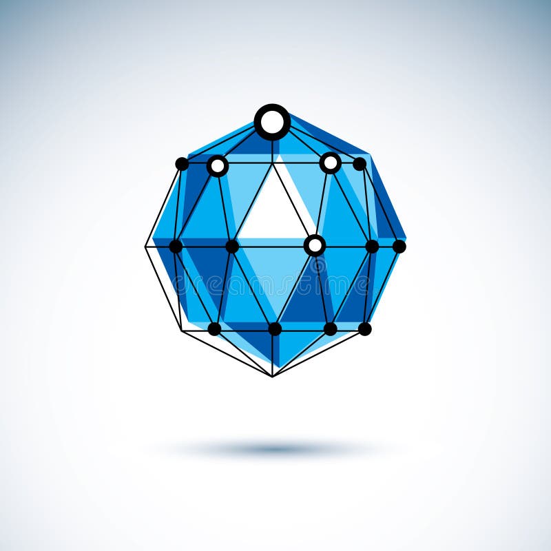 Communication Technologies Modern Symbol. Abstract Vector Geometric ...