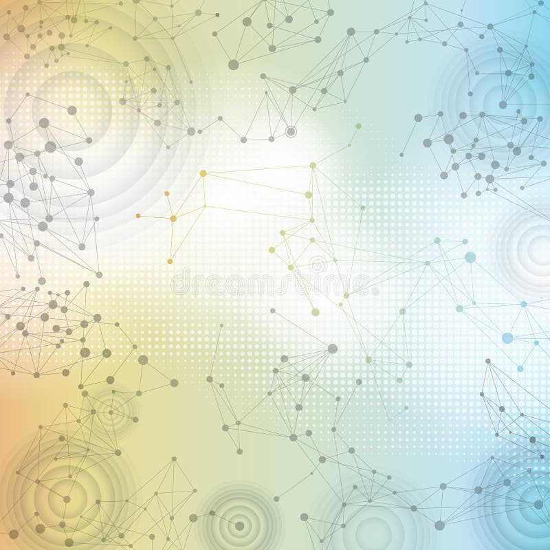 Communication Technology Abstract Background Stock Vector ...