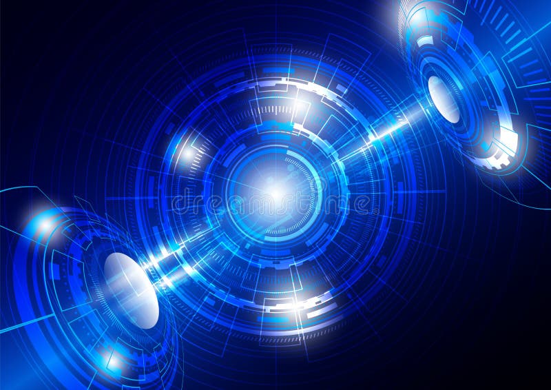 Communication Technology Abstract Background Stock Vector ...