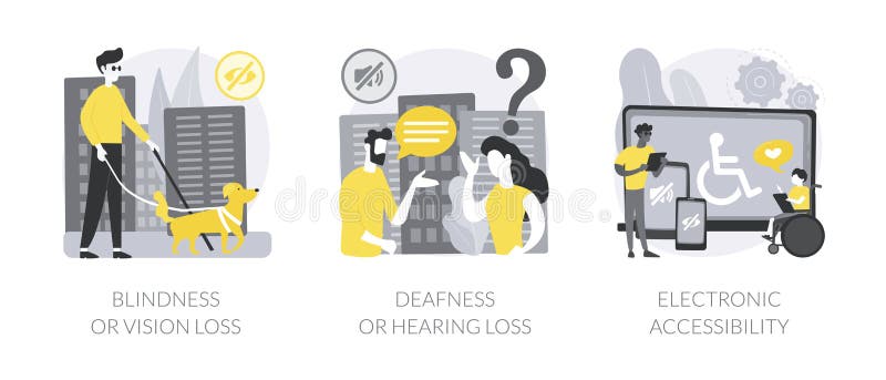 Communication Technology for Disabled People Abstract Concept Vector ...