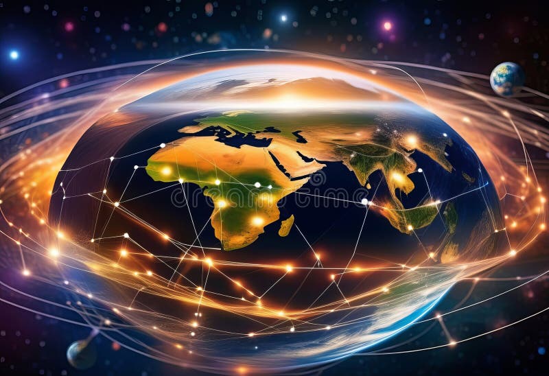 Communication Technology for Internet Business. Global World Network ...