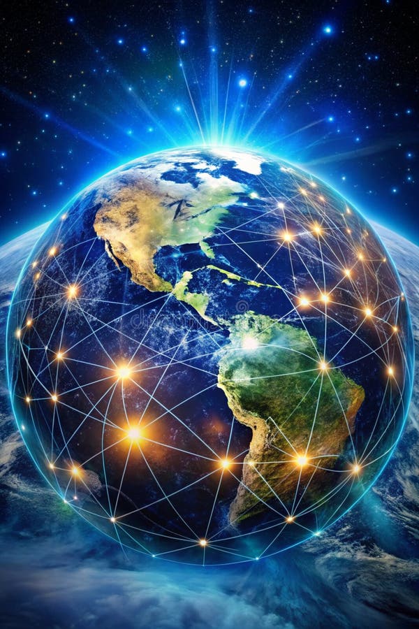 Communication Technology for Internet Business. Global World Network ...