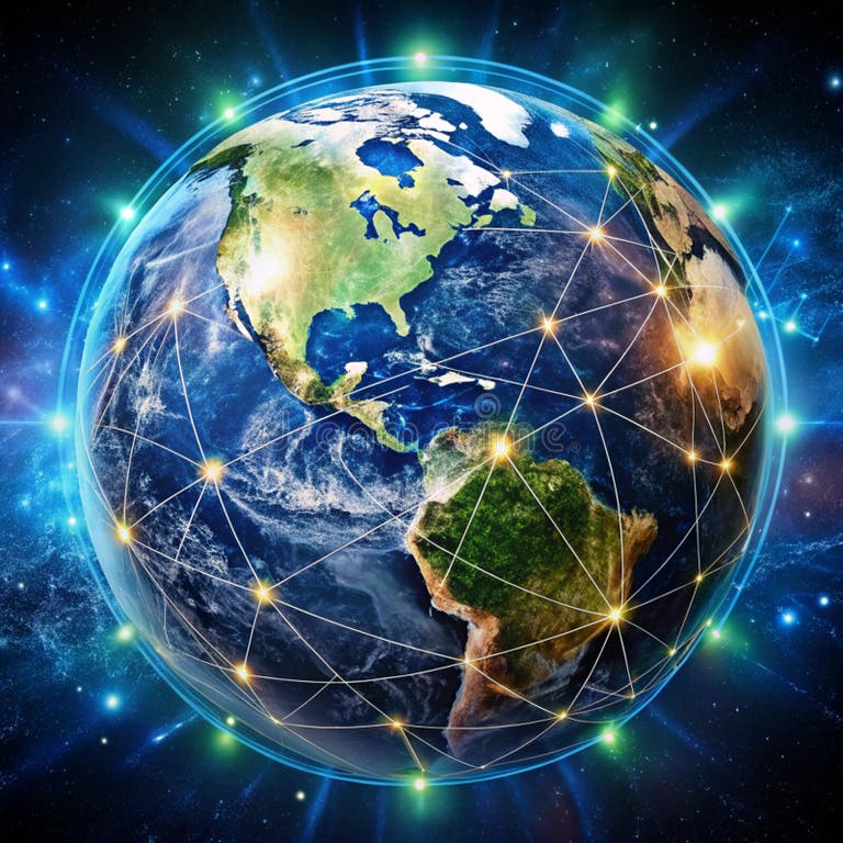 Communication Technology for Internet Business. Global World Network ...