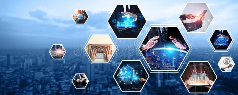 Communication Technology , Smart Connection and People Network Technology Kudos Stock Image ...