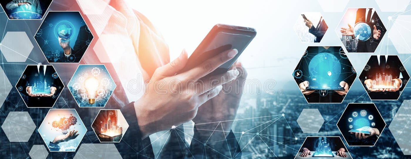 Connective Technology Stock Illustrations – 357 Connective Technology ...