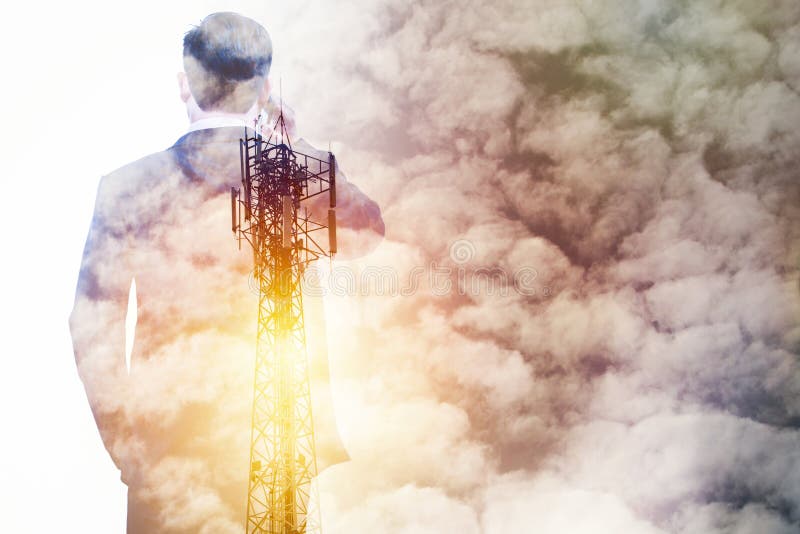 Double Exposure Cell Tower Stock Photos - Free & Royalty-Free Stock ...