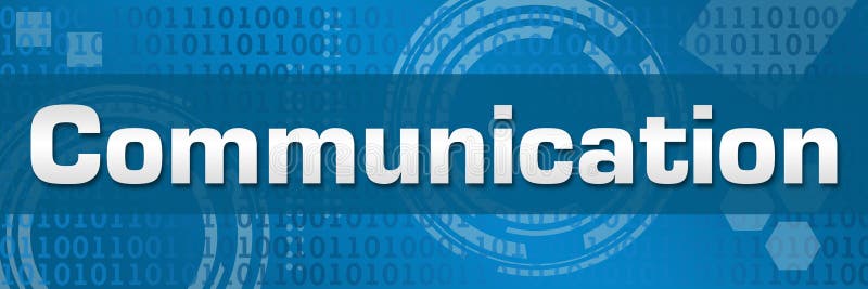 Communication Blue Abstract Graphics on Top Stock Illustration ...