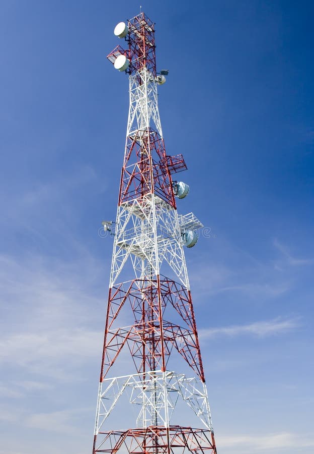 Communication Tower stock image. Image of mobile, phone - 1241197