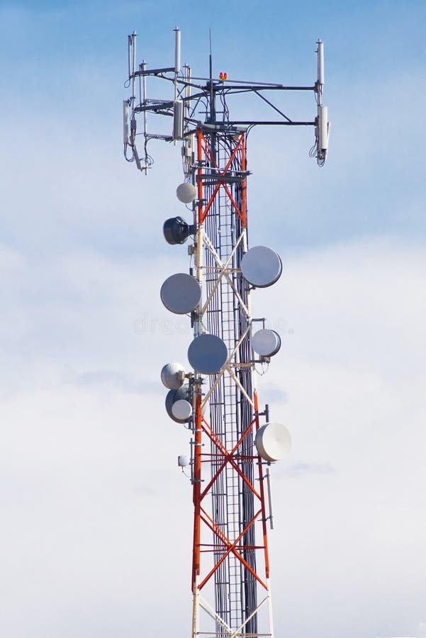 Communication tower stock image. Image of connection - 13104215