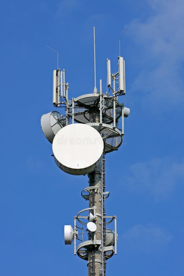 Communication Tower stock image. Image of base, broadcasting - 15798969