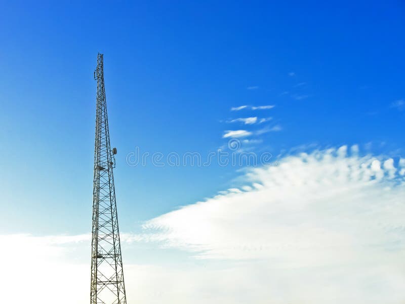 Communication TOwer stock photo. Image of clear, electrical - 17017618