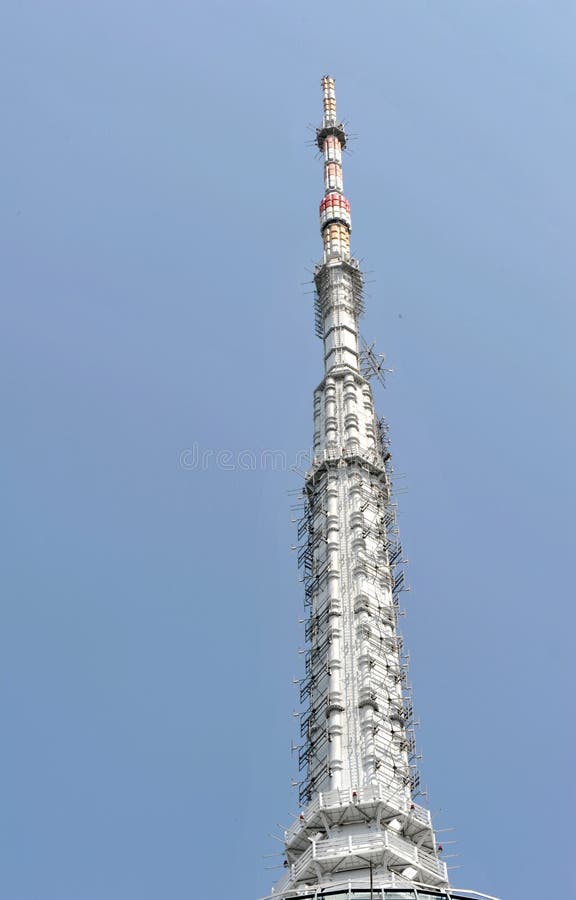 Communication tower stock image. Image of broadcast, cell - 20171317