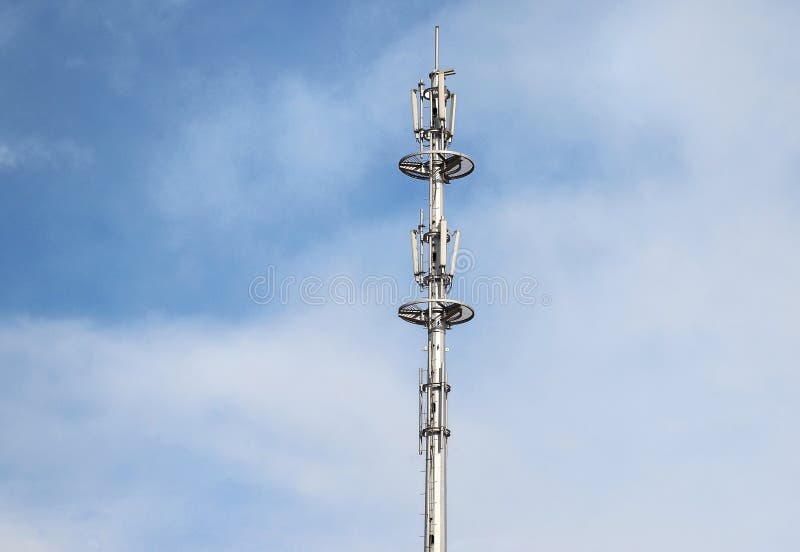Cell tower stock image. Image of phone, cdma, grey, antenna - 4105