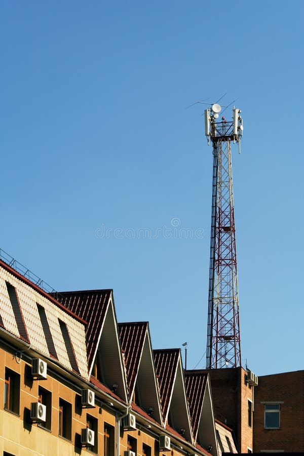 Communication Tower. stock photo. Image of construction - 2710624