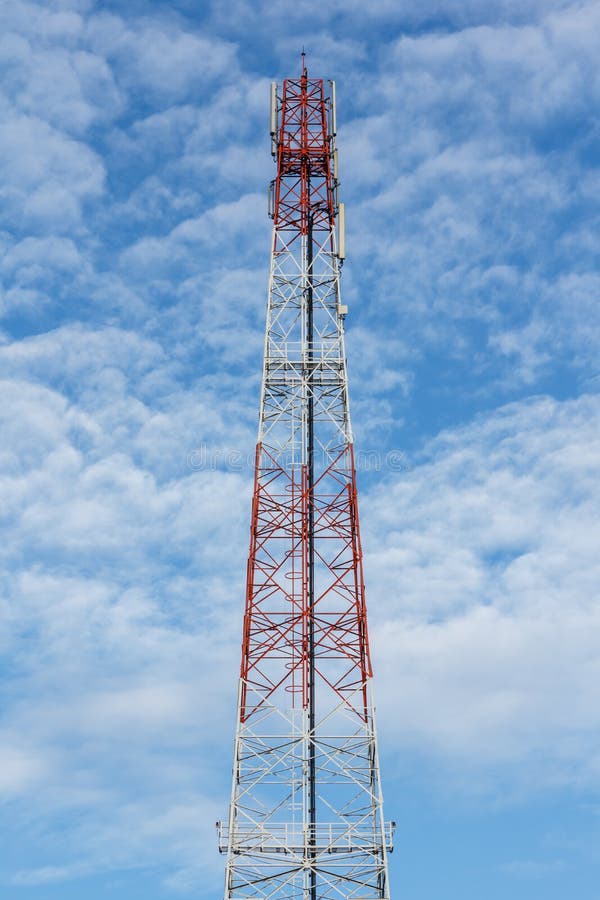 Communication tower stock image. Image of equipment, repeater - 28053443
