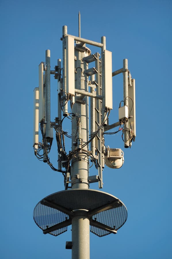 Communication towers stock image. Image of mobile, industry - 4063867