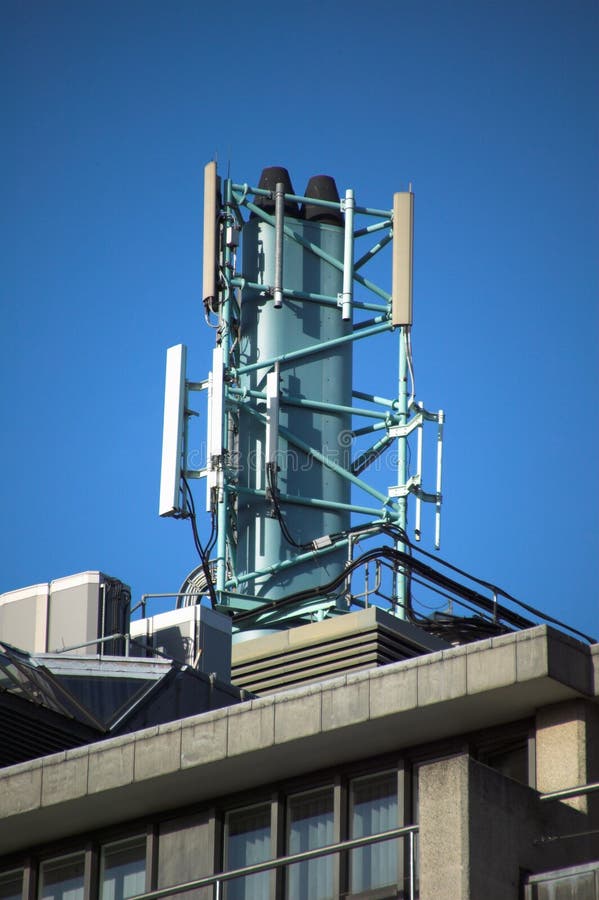 Communication Antenna Tower Stock Image - Image of antenna, cellular ...