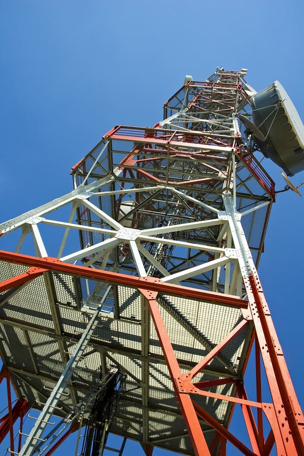 Communication tower stock image. Image of cellular, antenna - 5469561