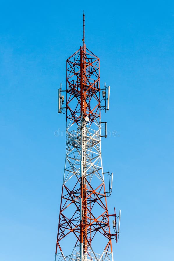 Communication tower ladder stock image. Image of satellite - 39099301