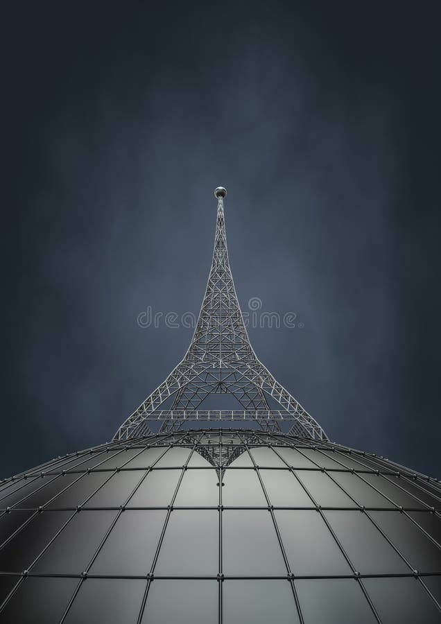 Communication tower stock illustration. Illustration of global - 31148991