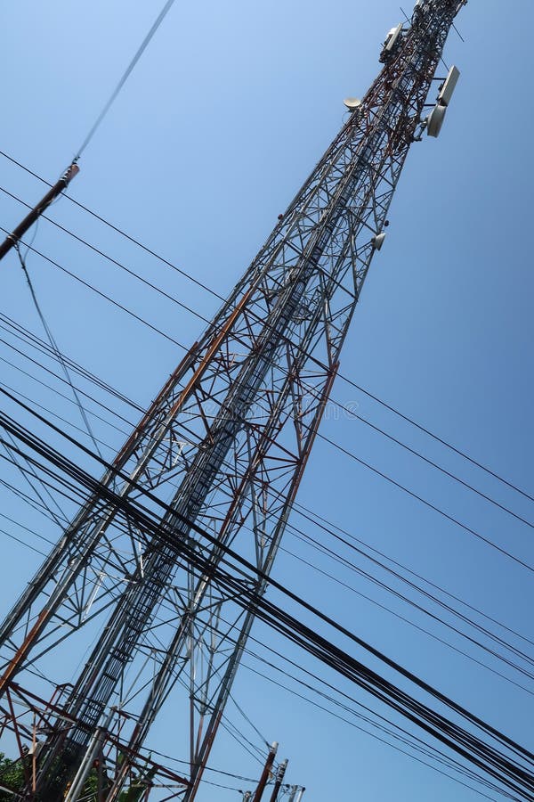 Communication Tower, Electrical Tower, Power Grip, Telecommunication ...
