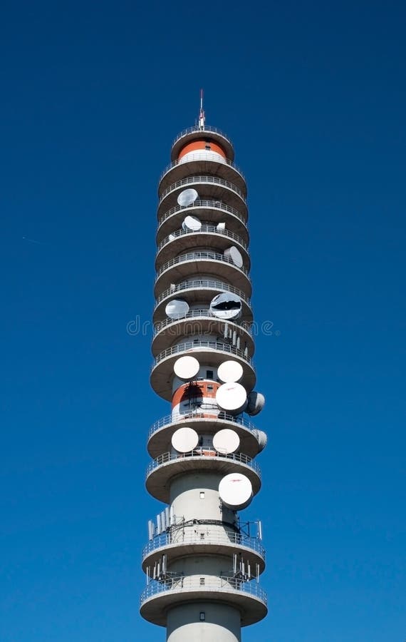 Communication Tower: Gsm, Umts, 3G and Radio Stock Photo - Image of ...