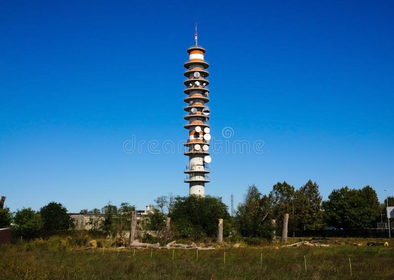 Communication Tower: Gsm, Umts, 3G and Radio Stock Photo - Image of ...