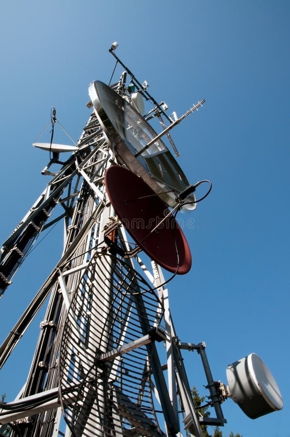 Communication Tower: Gsm, Umts, 3G and Radio Stock Photo - Image of ...