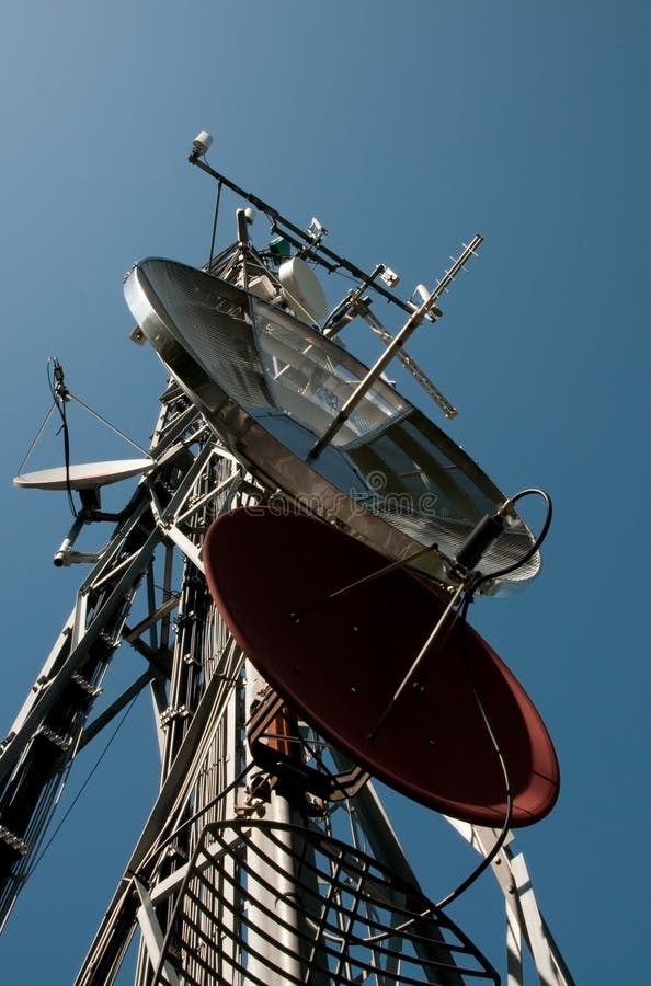 Communication Tower: Gsm, Umts, 3G and Radio Stock Photo - Image of ...