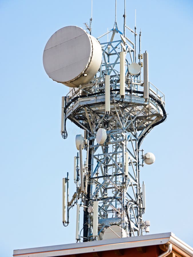 Communication tower stock photo. Image of station, base - 30401764