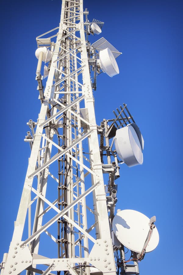 Communication tower stock photo. Image of clear, mobile - 30132272