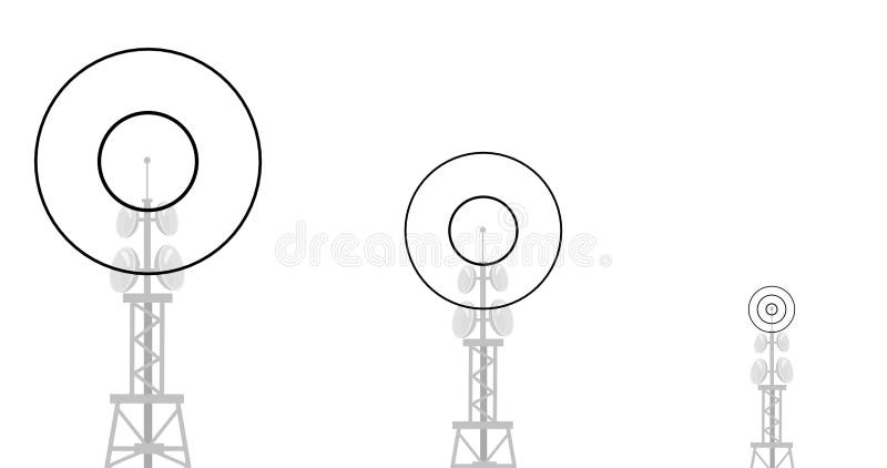 Communication Tower Produce Radio Wave. Harmful Radio Frequency for ...