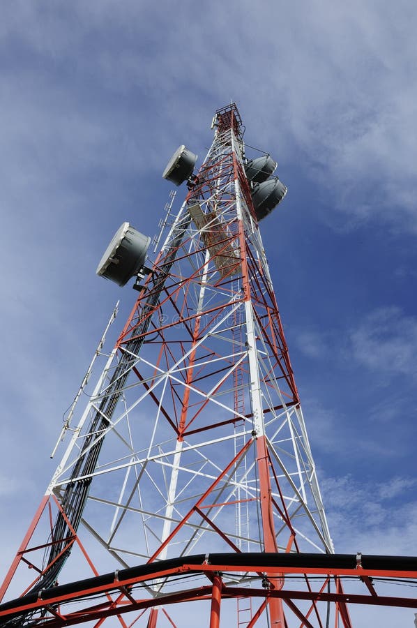Communication tower stock image. Image of communication - 33176339
