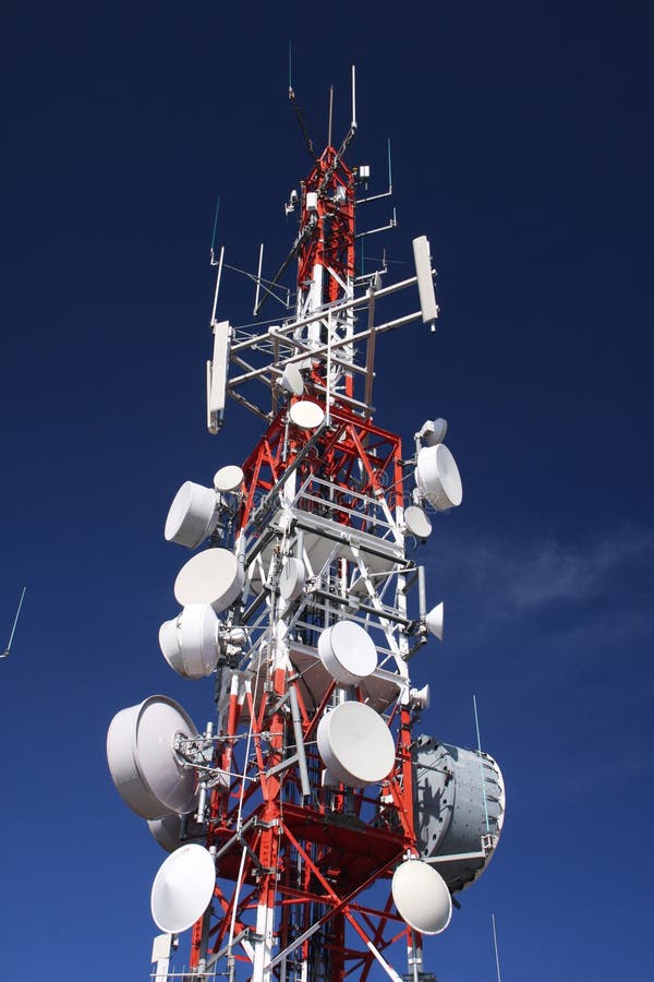 Communication tower stock photo. Image of communications - 45163896