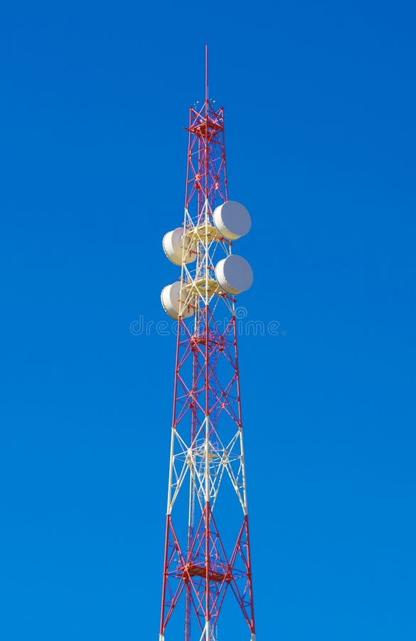 Communication Tower Communication. Telephone Connection and Internet ...