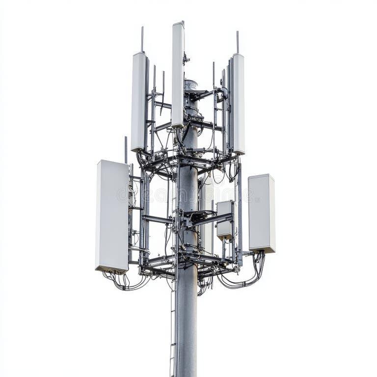 A Communication Tower is a Telephone Pole Mounted on a Communication ...