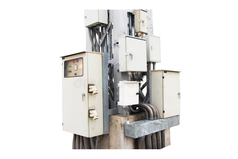 Communication Tower Telephone Pole. Wireless Communication Technology ...