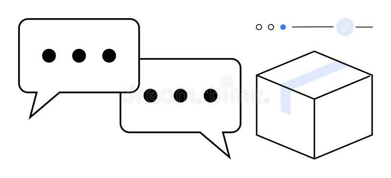 Communication Via Messaging and Package Delivery Status in Progress ...